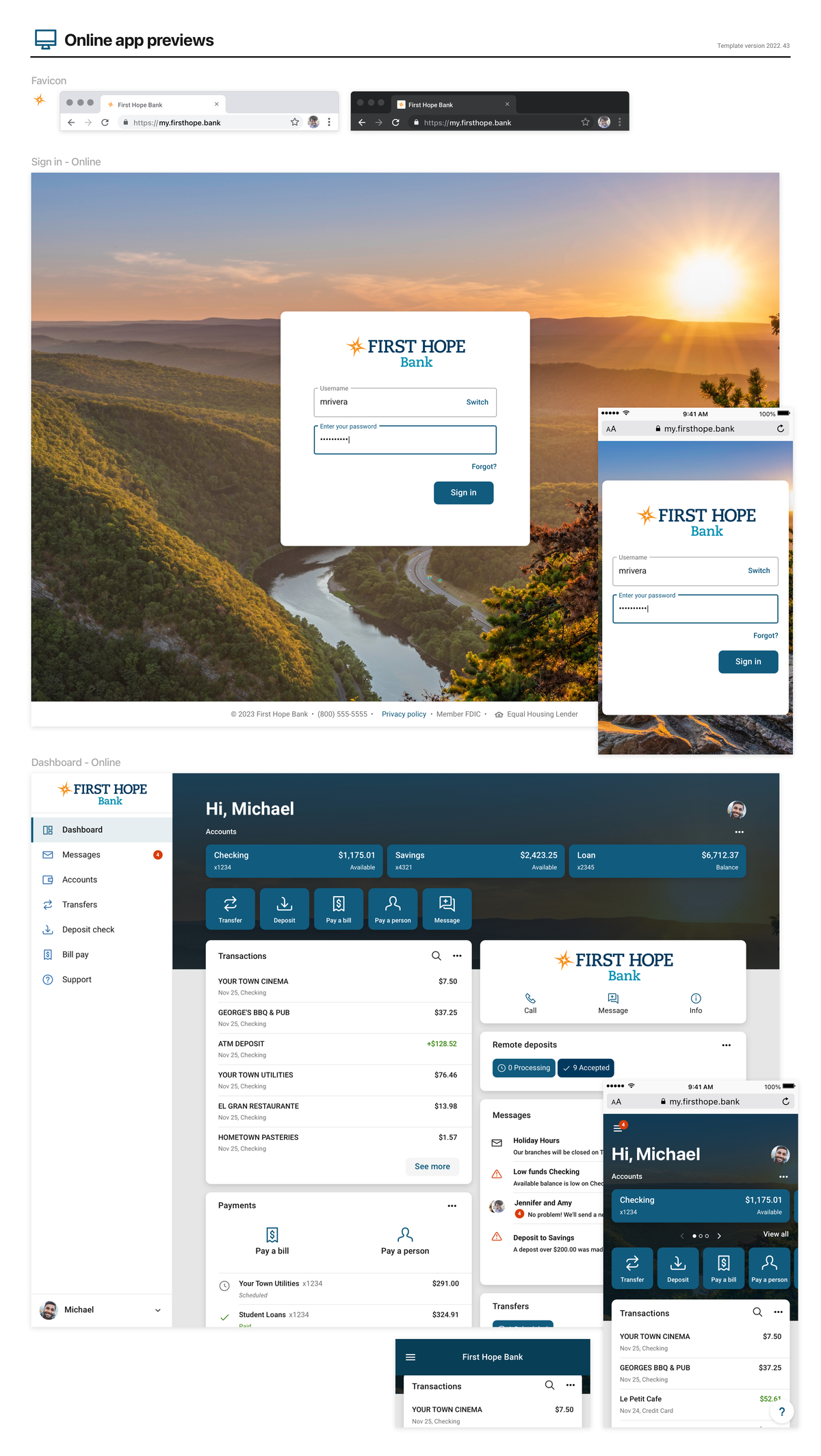 Online Banking Upgrade - First Hope Bank